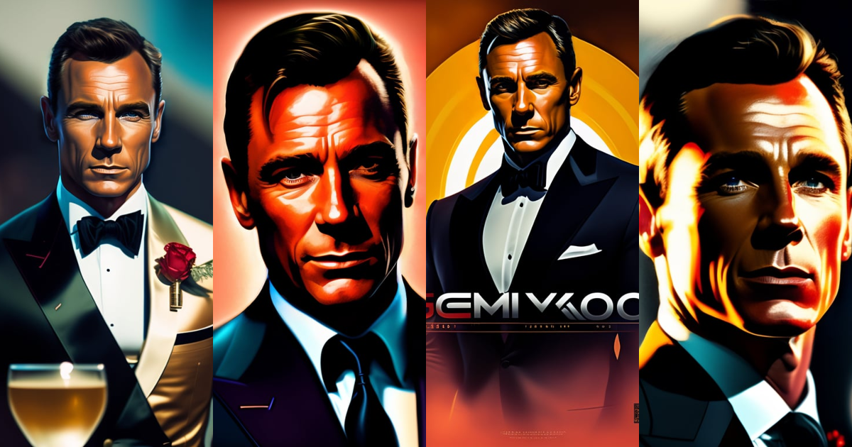 Lexica - Portrait of james bond