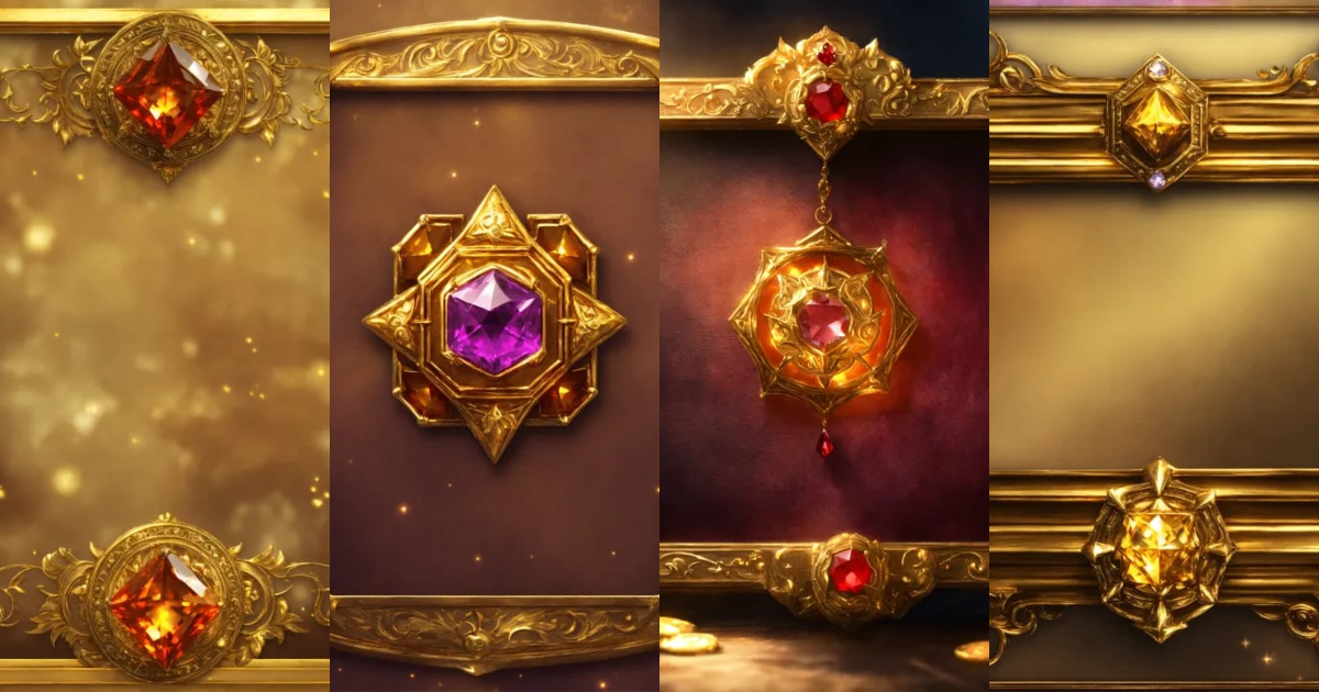 Lexica - Frame, RPG template, fantasy, magic, gold, dungeons and ...