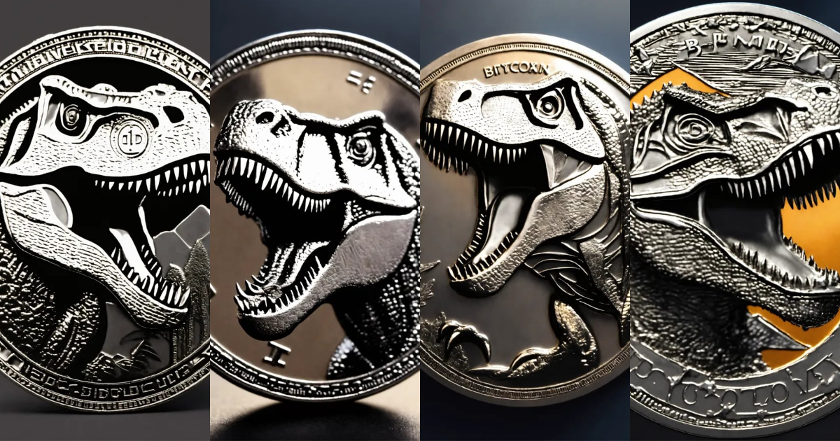 Lexica - A simple, silver image of a Bitcoin in the center of which you ...