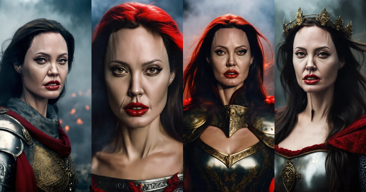 Lexica - A photo quality portrait of Angelina Jolie as a beautiful ...