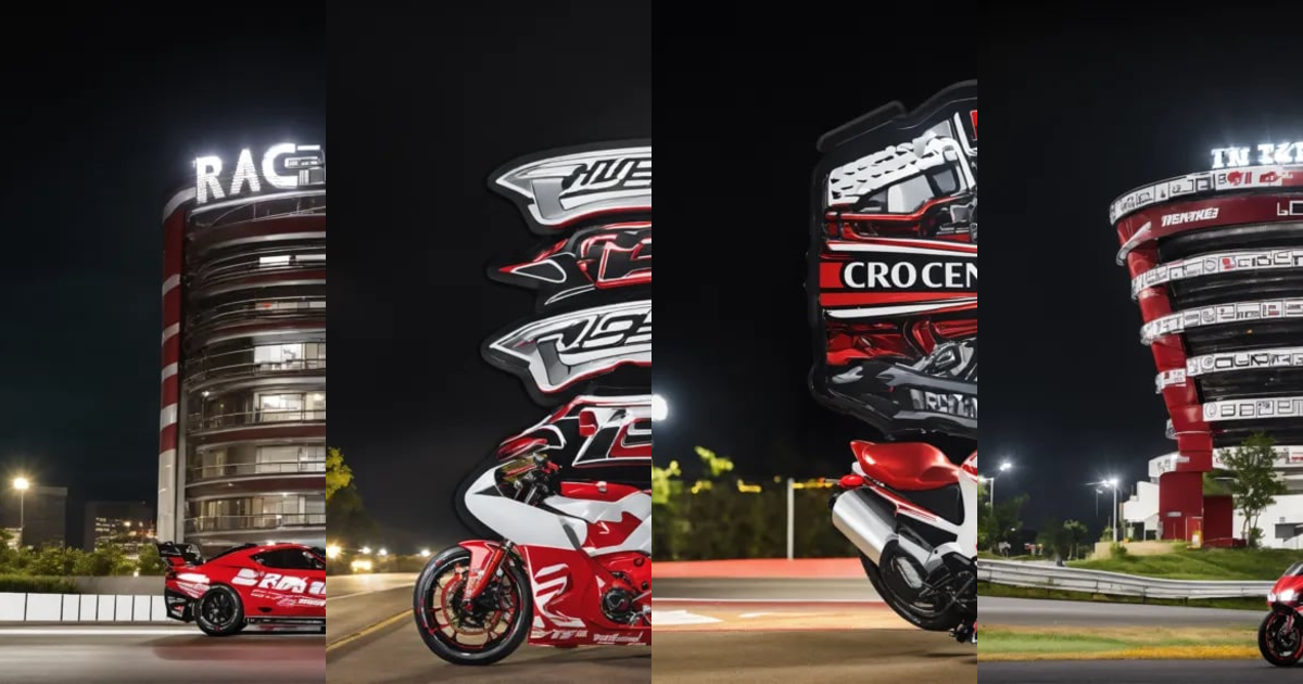 Lexica - Red and white vector clean modern bike drag race bike badge ...