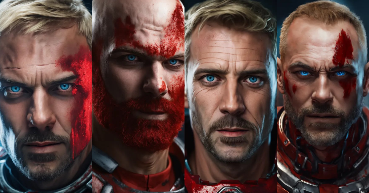 Lexica - A realistic photo of scary 45 years old scary man with deep ...