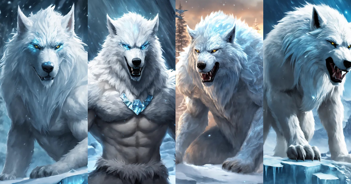 Lexica - White werewolf with ice powers, ice, arctic, freezing, sub zero