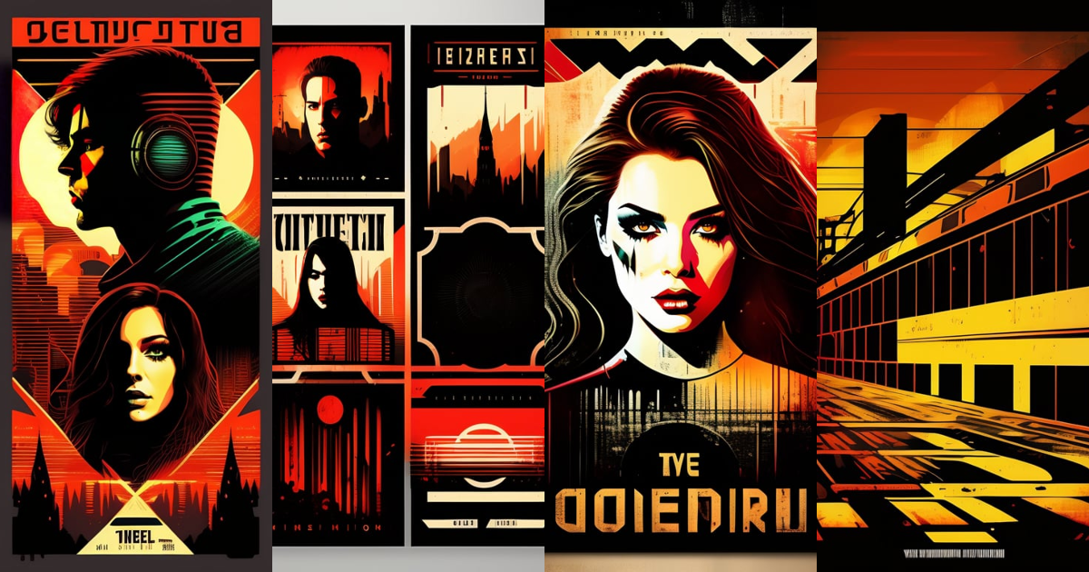 Lexica - Vector, graphic novel, grunge, geometric horror tshirt design