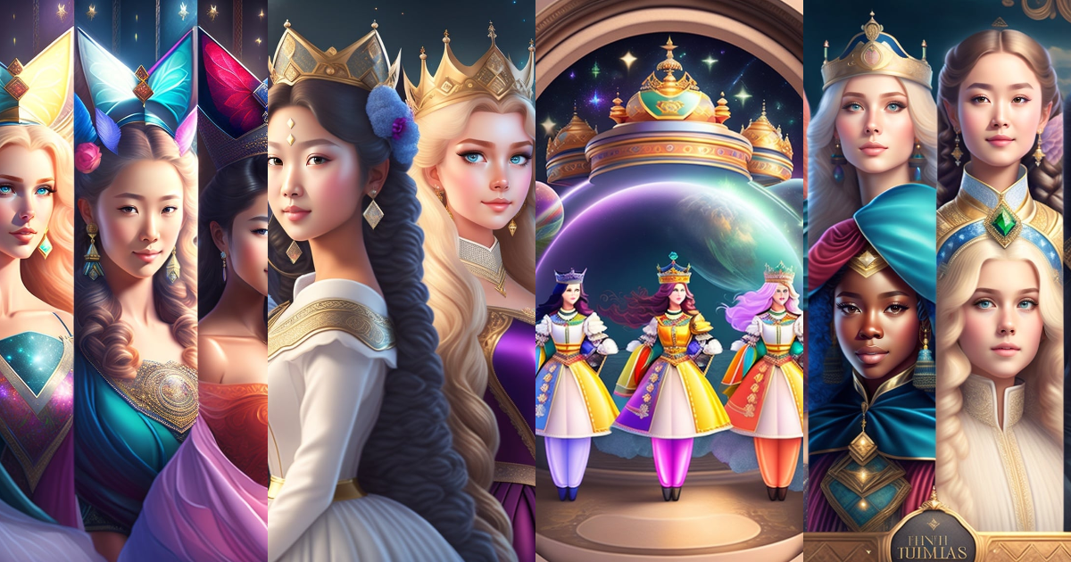 Lexica - Five princess, each one with magical and gracious powers.