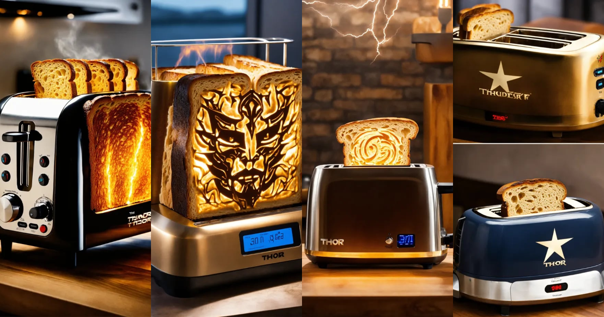 Lexica - Thor, the God of Thunder, has been reimagined as a toaster ...
