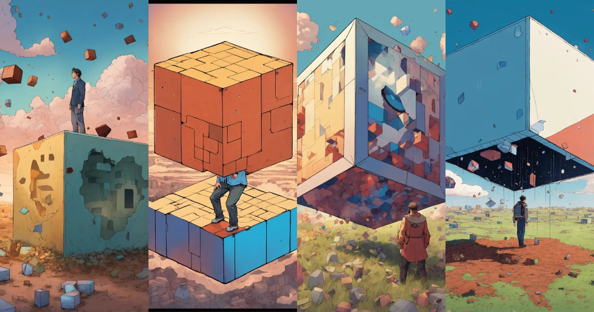 Lexica - That fea cube fall into a detailed man's ear layer on de ...