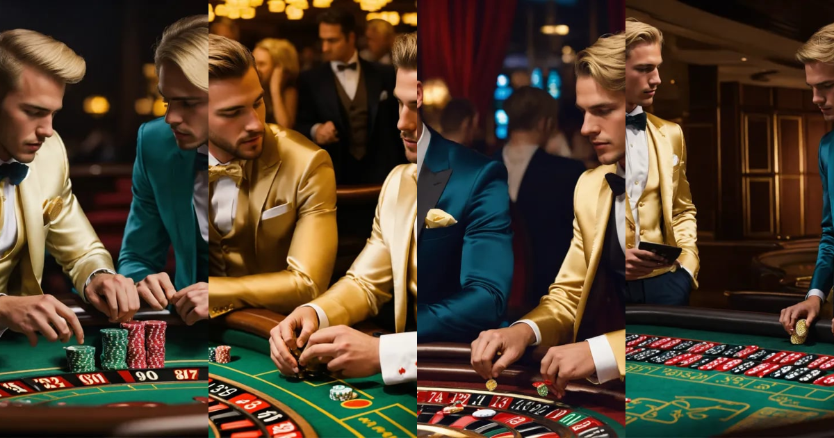 Lexica - A blonde male and a brunette gentleman, silk satin fresh ...