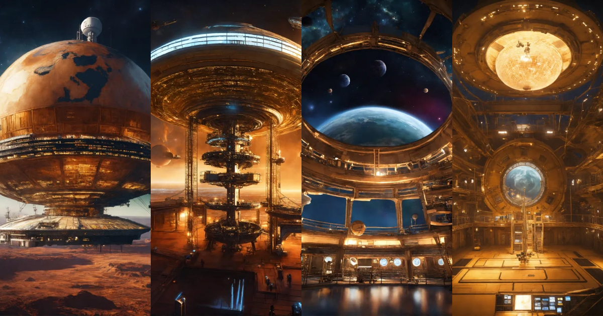 Lexica - A titanic space station wich host humanity