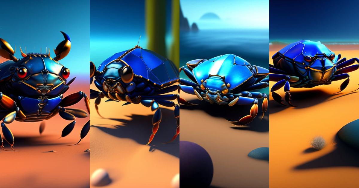 Lexica - Chico science avatar movie 3d cgi blue crab