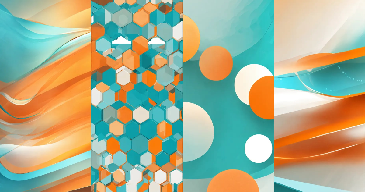 Lexica - Neutral, shades of cyan and orange color, no dark color ...