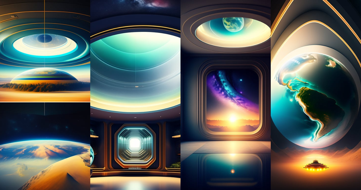 Lexica - A spacial station indoor earth vision