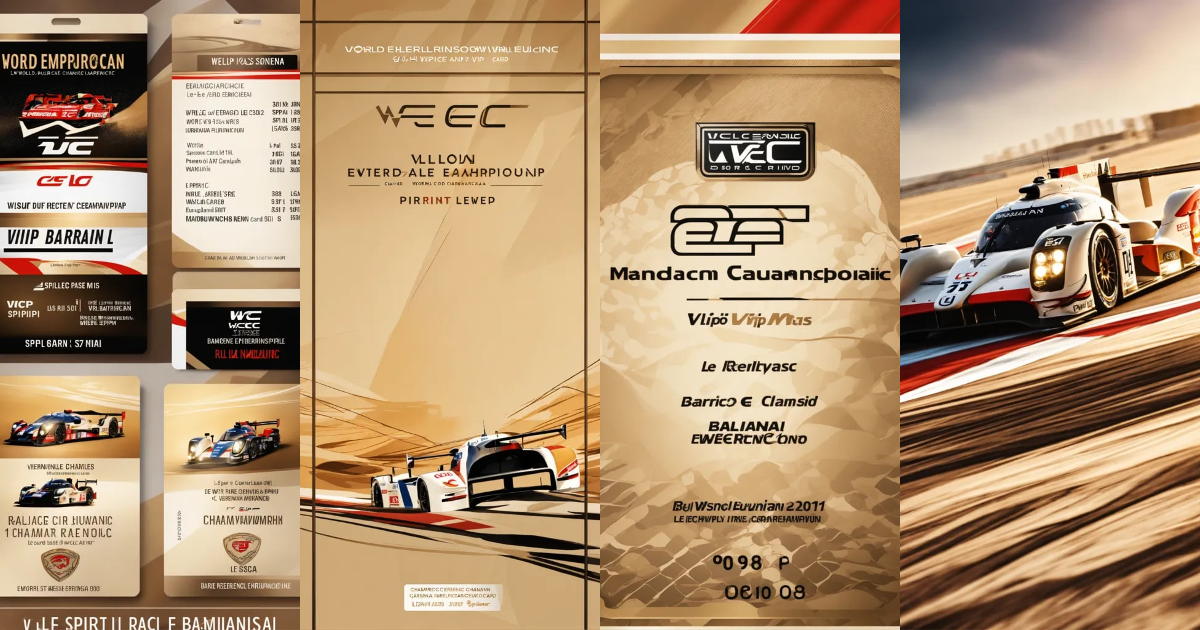 Lexica - WEC World endurance championship card VIP ID pass background ...
