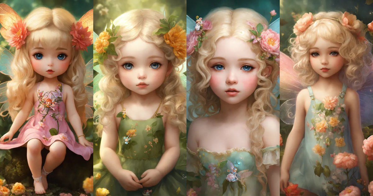 Lexica - Portrait and shot full body of a very cute fairy chibi girl ...