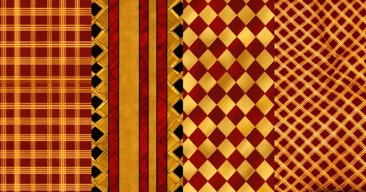 Lexica - Create a red and gold checkered sealess pattern