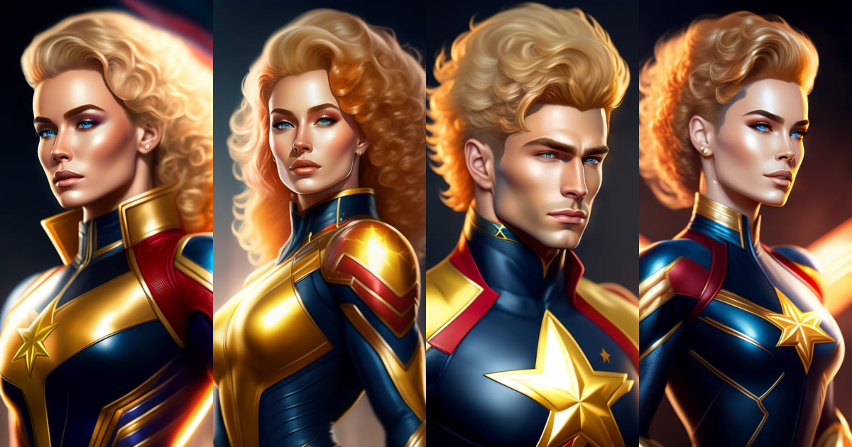 Lexica - Genetically augmented super soldier CAPTAIN MARVEL as a male ...