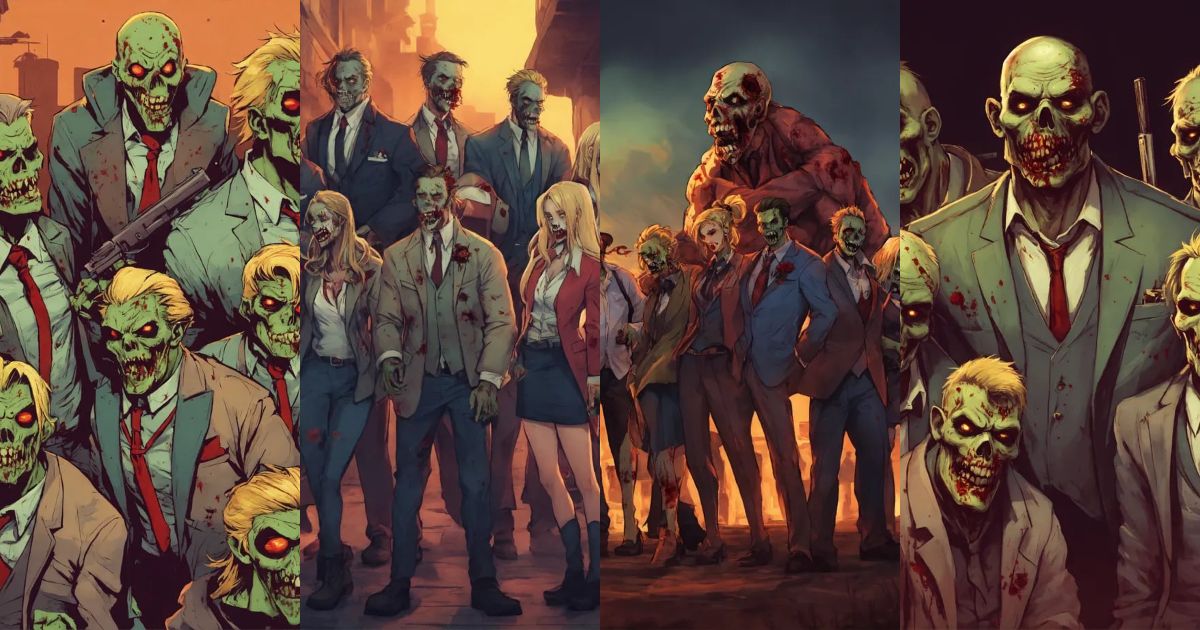 Lexica - The zombie mafia, they are in total 7, one big and big, one ...