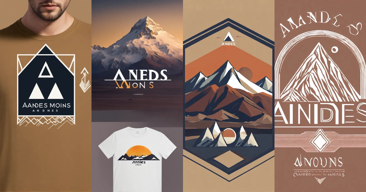 Lexica - I created t-shirts with the logo of a brand called "Andes Mons ...