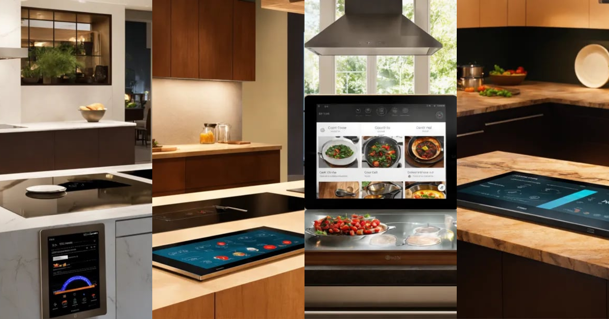 Lexica - Visualize a kitchen island, prominently featuring a 7-inch ...