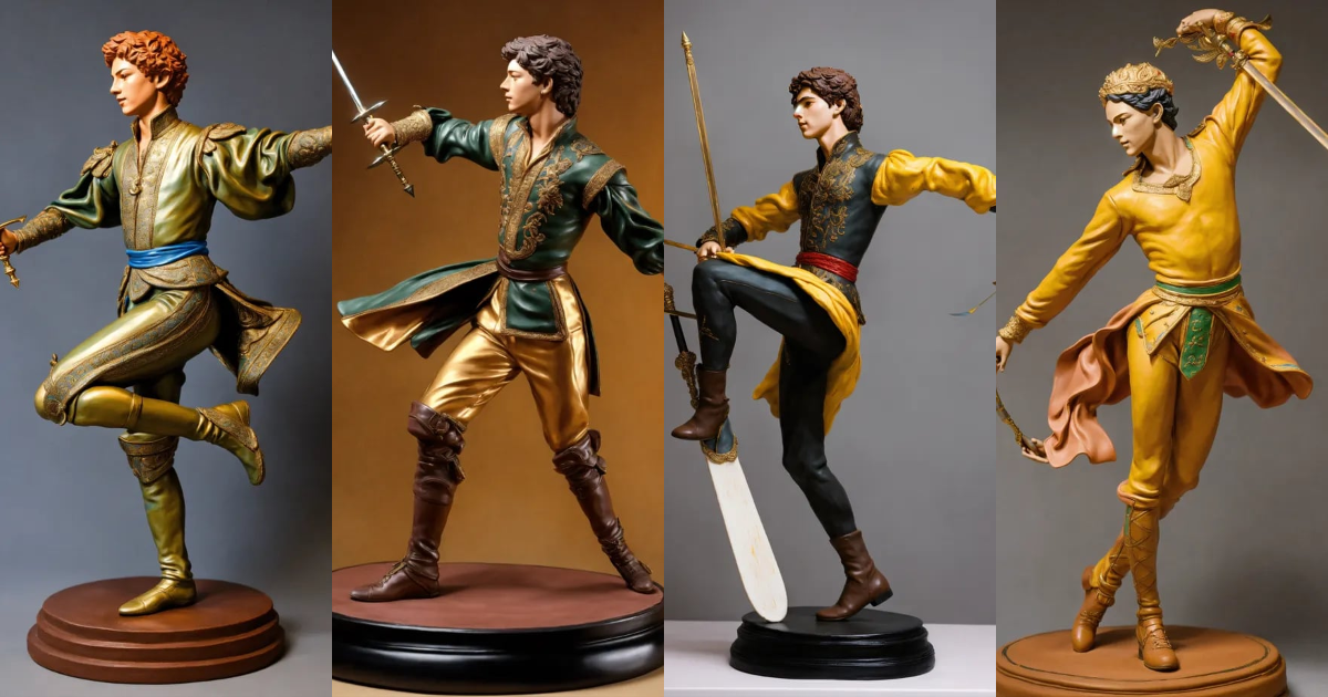 Lexica - A realistic lifelike painted lifesized clay sculpture of a ...