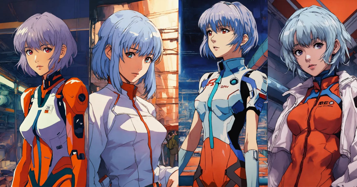Lexica - Beautiful anime art of Rei Ayanami from Neon Genesis ...