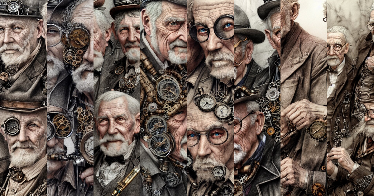 Lexica - Hyper realistic full figure pencil drawing of an older man ...