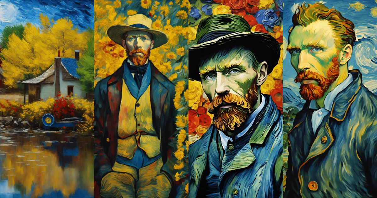 Lexica - The image captures the essence of Vincent van Gogh, the ...