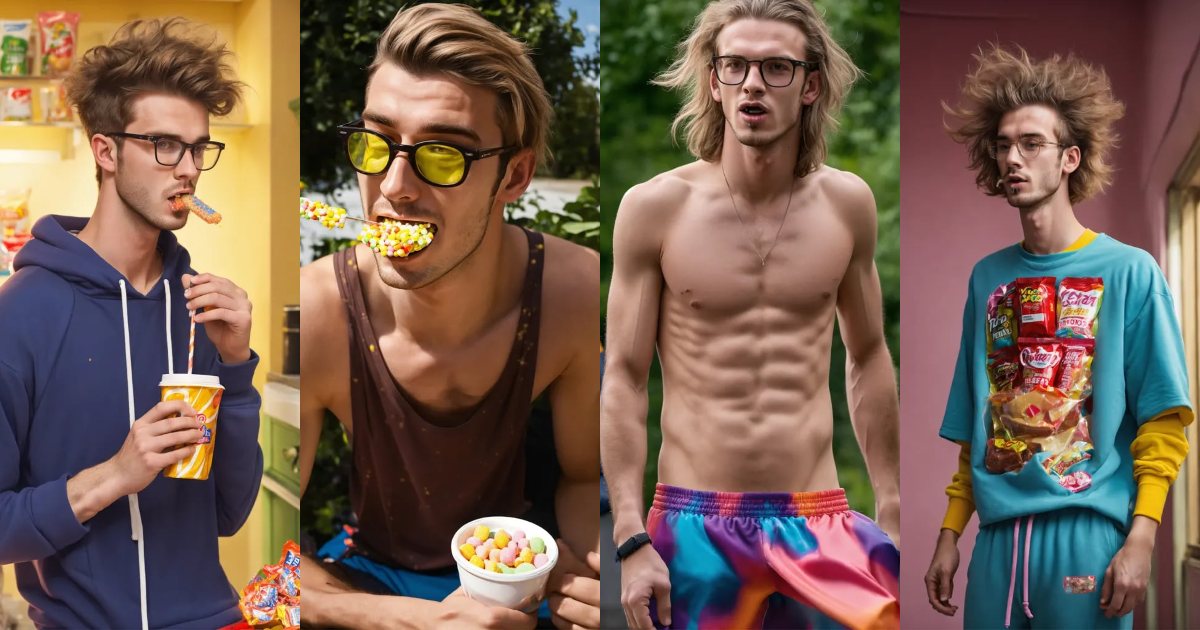 Lexica - Ugly, skinny, 25 year old british man, he is wearing jogging ...