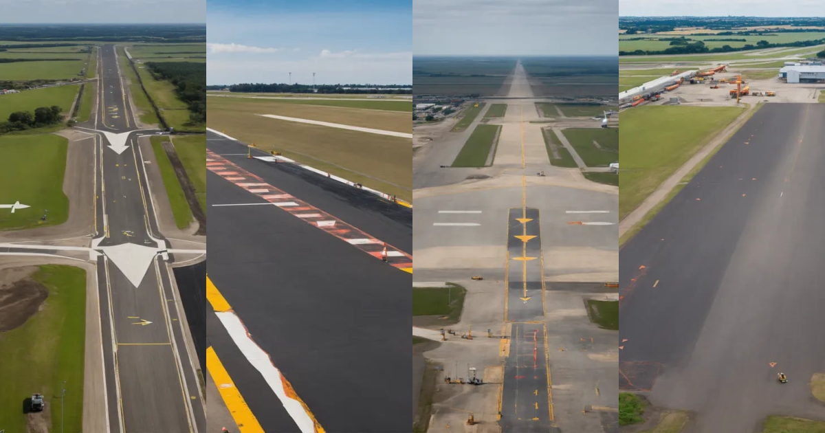 Lexica - The arrow-shaped runway is removed far ahead, at the end the ...