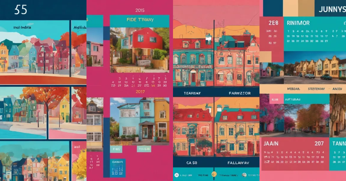 Lexica - Artistic and novel Calendar design template with a map of a ...