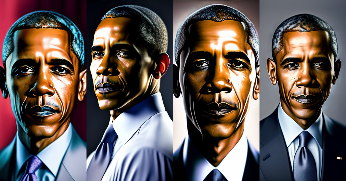 Lexica - Photographic portrait of barack obama