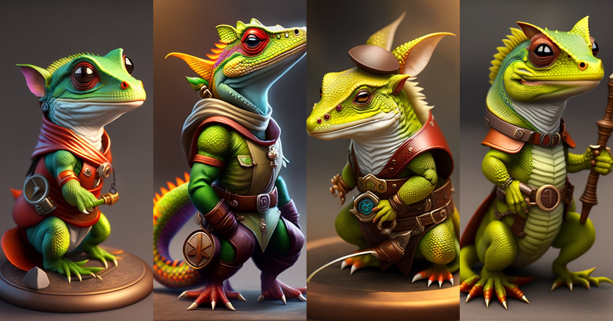 Lexica - Kobold, lizard, small, mechanic, D&D