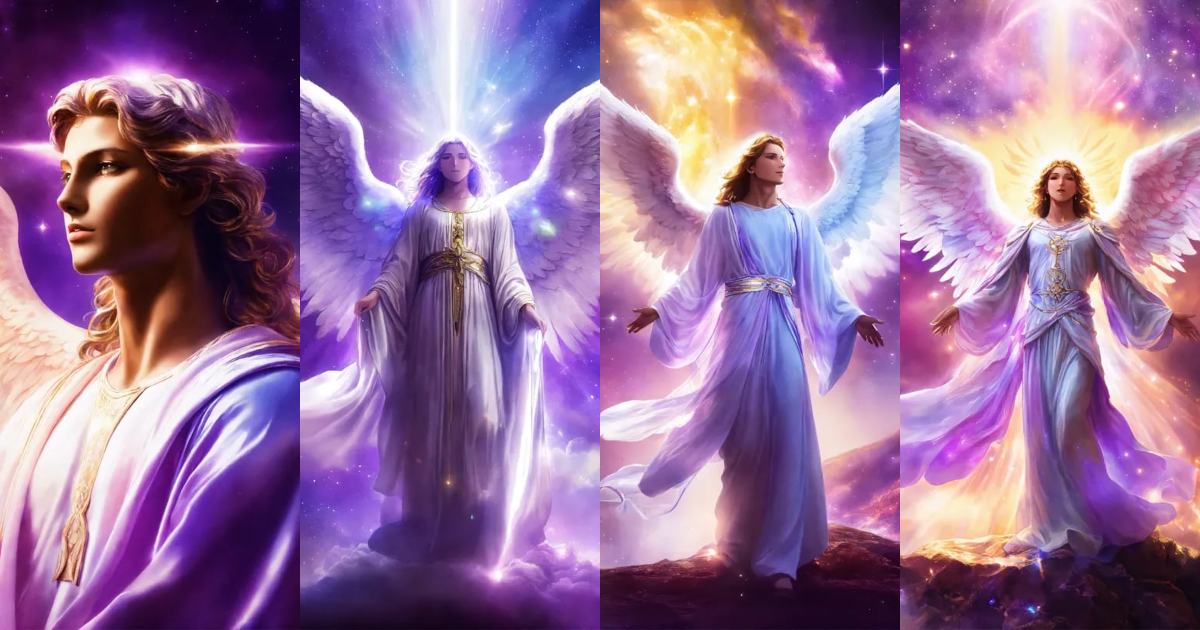 Lexica - Angel moving up beautiful uplifting spiritual visionary scene ...