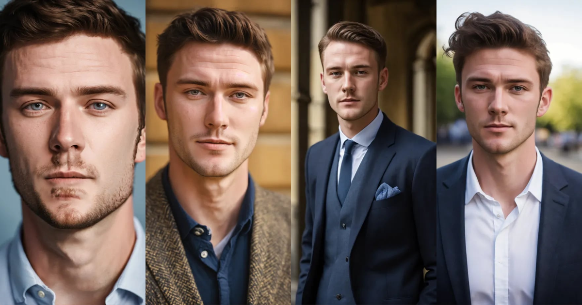 Lexica - A handsome white British guy in modern photograph style, 35-45 ...