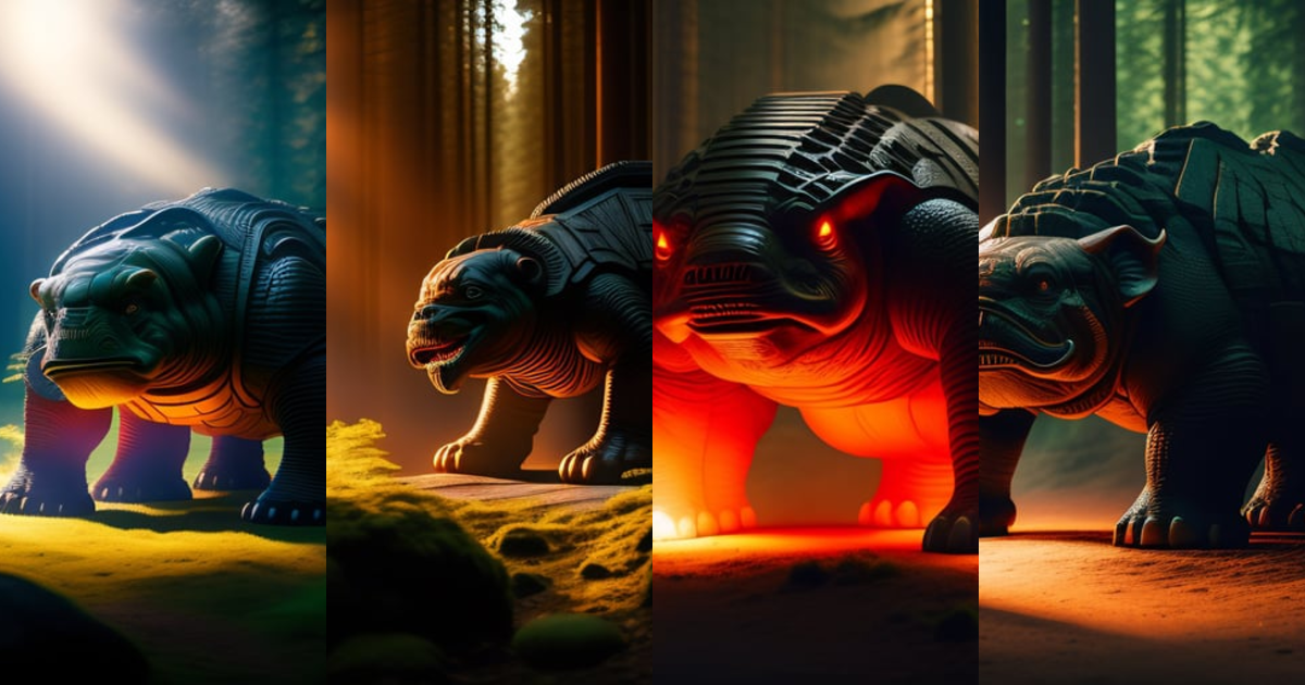 Lexica - Star wars baby rancor in the forest cinematic light ...