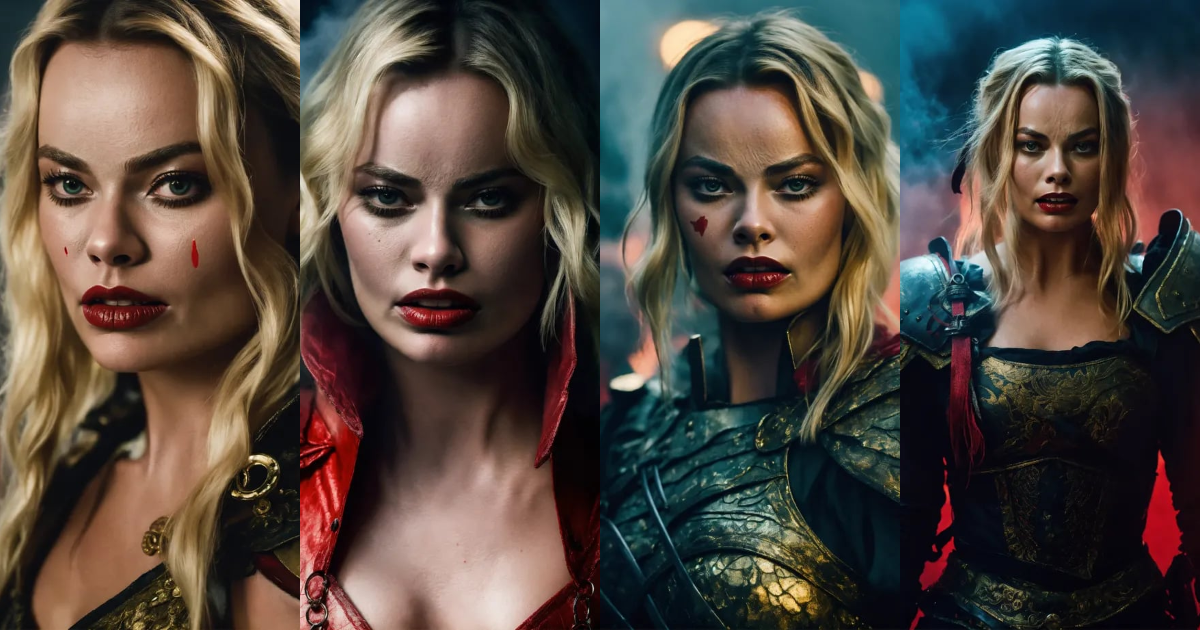 Lexica - A photo quality portrait of Margot Robbie as a beautiful ...