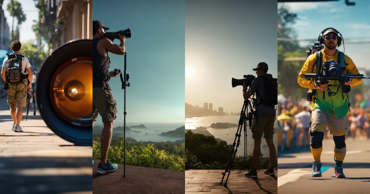 Lexica - Photographer with a camera and giant telephoto lens ...