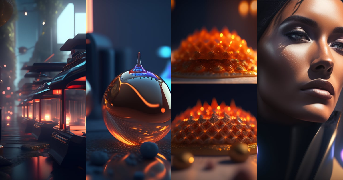 Lexica - The neural network draws itself,unreal engine, octane render ...