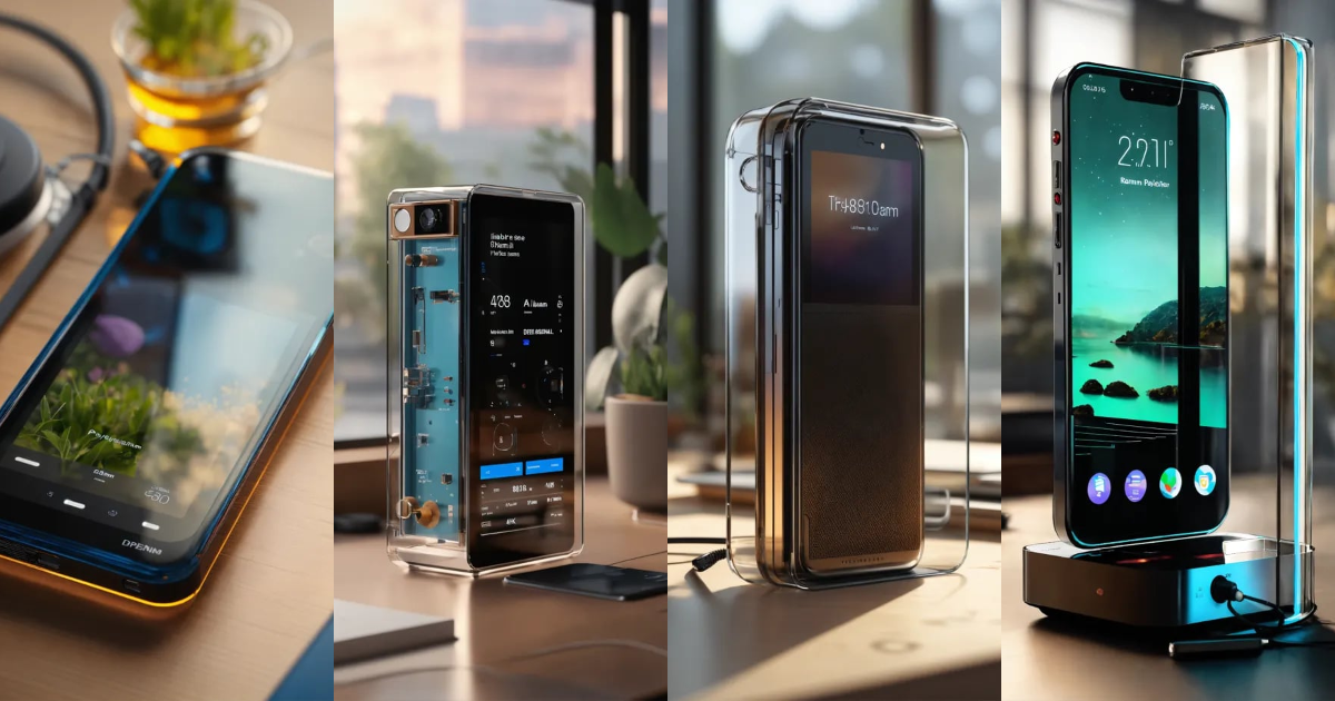 Lexica - A see through polycarbonate phone, render, designed by Dieter ...