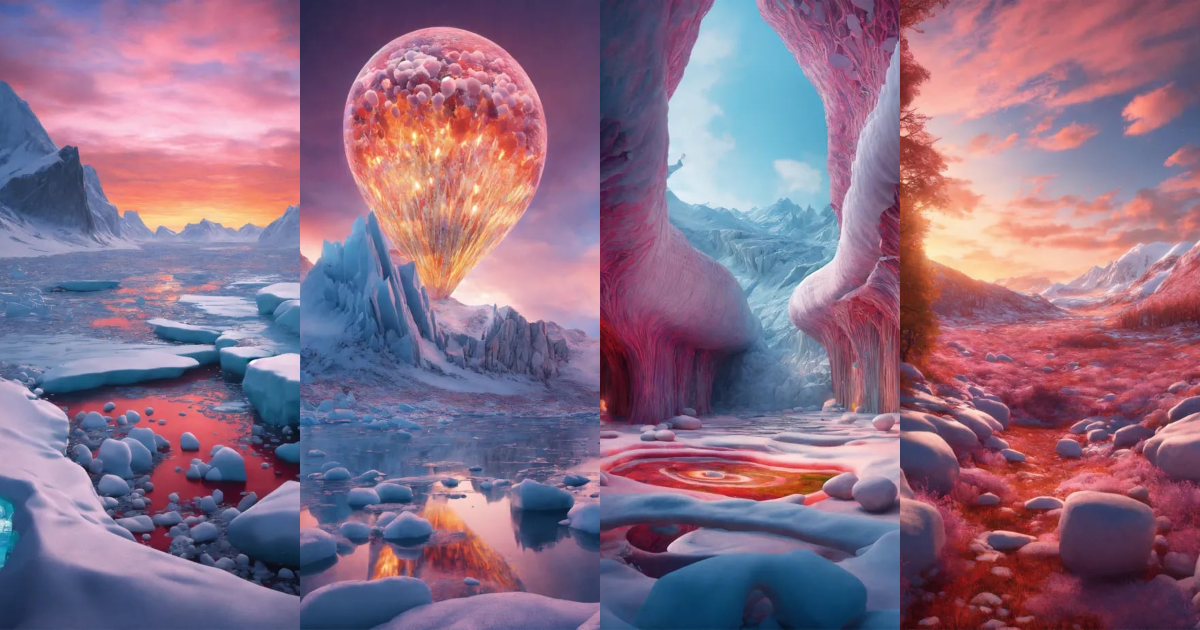 Lexica - The most trippy scene imaginable, in arctic tundra, intricate ...