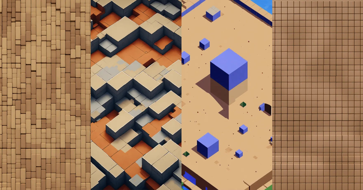 Lexica - Simple blocky pixel image in a 3/4 top-down perspective with ...