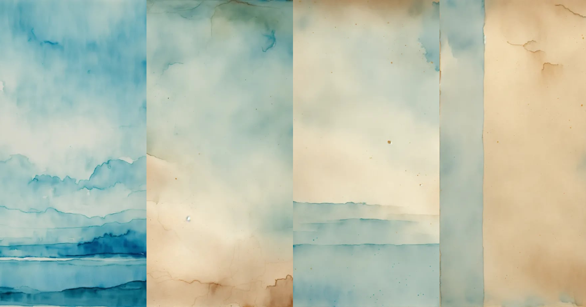 Lexica - Old paper watercolour pale blue