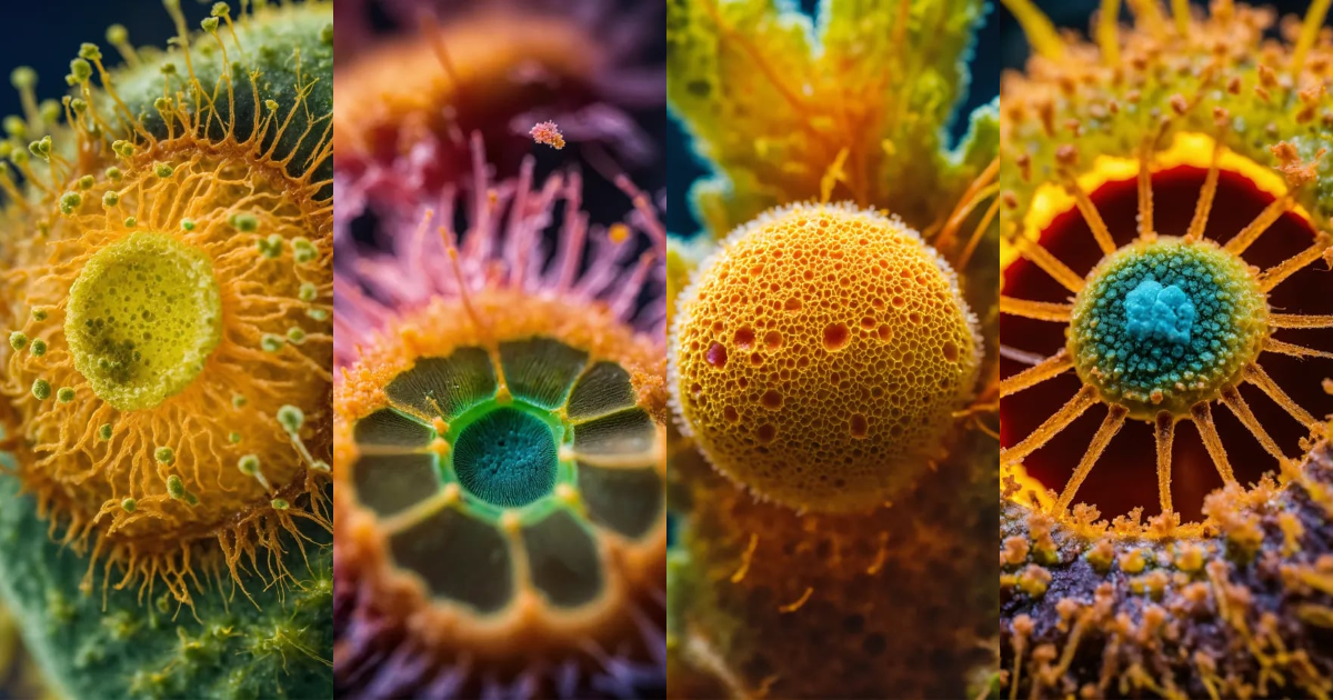 Lexica - Macro photo of an alien embrion cell dividing