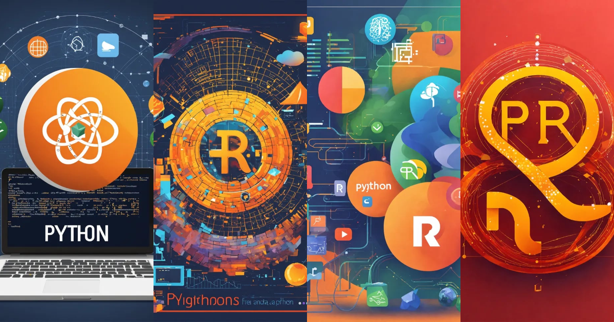 Lexica - Logo featuring the programming languages Python and R, working ...