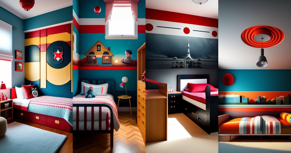Lexica - Children ’ s bedroom with Hitler theme