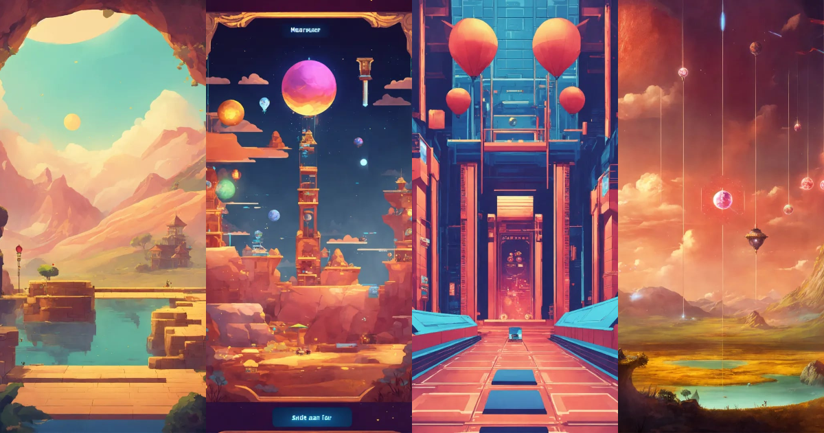 Lexica - Parallax game screen