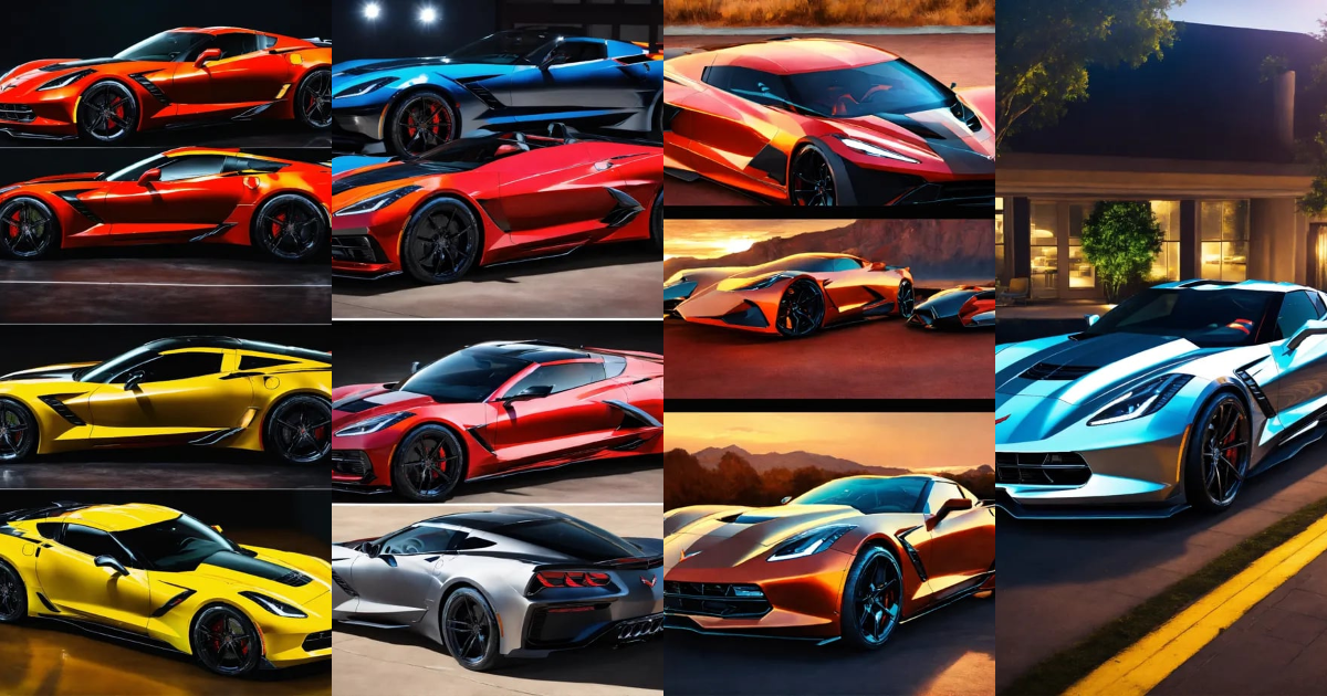 Lexica - Futuristic corvette cars