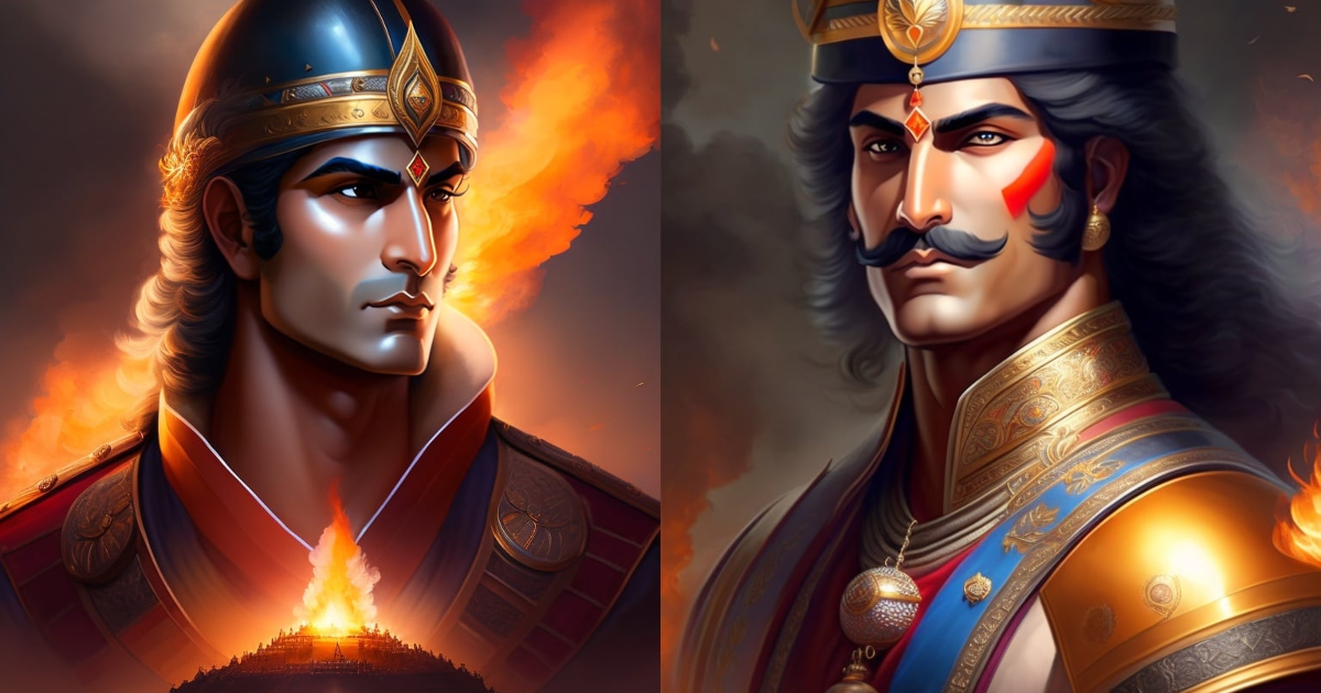 Lexica - "In the fiery battleground of Kurukshetra, behold Arjuna, the ...