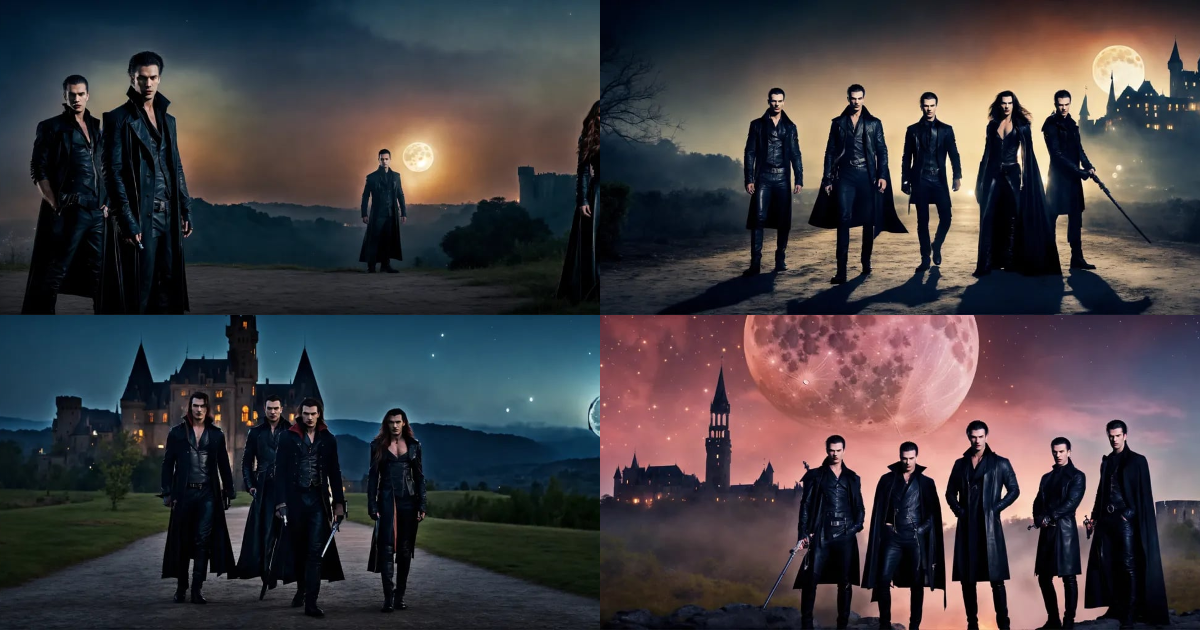 Lexica - A photo quality image of modern day group of vampire hunters ...