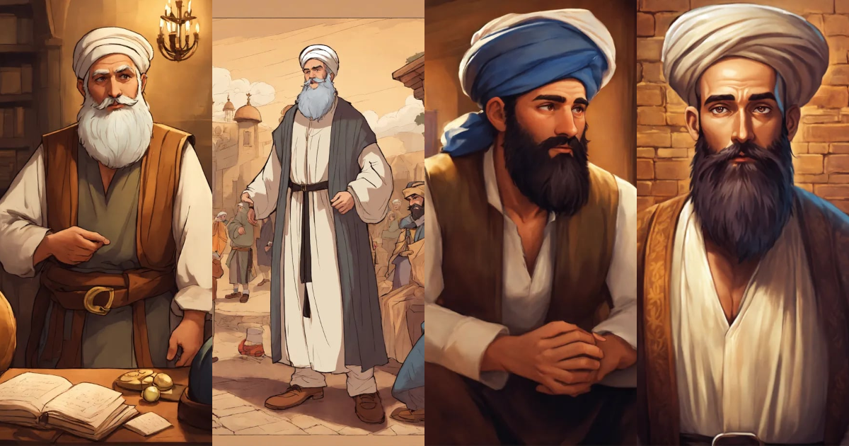 Lexica - A dignified and serious medieval Jew with a long, white and ...
